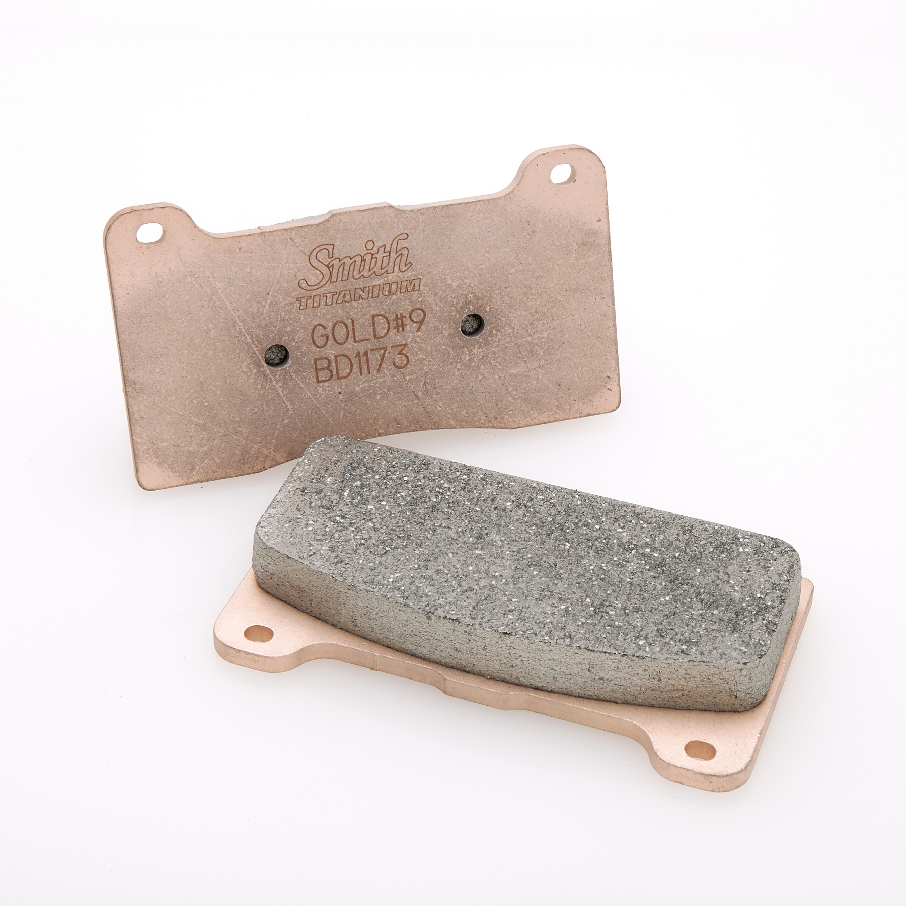 Sprint Car Inboard Rear Brake Pad (set) - Gold #9 : Smith Titanium