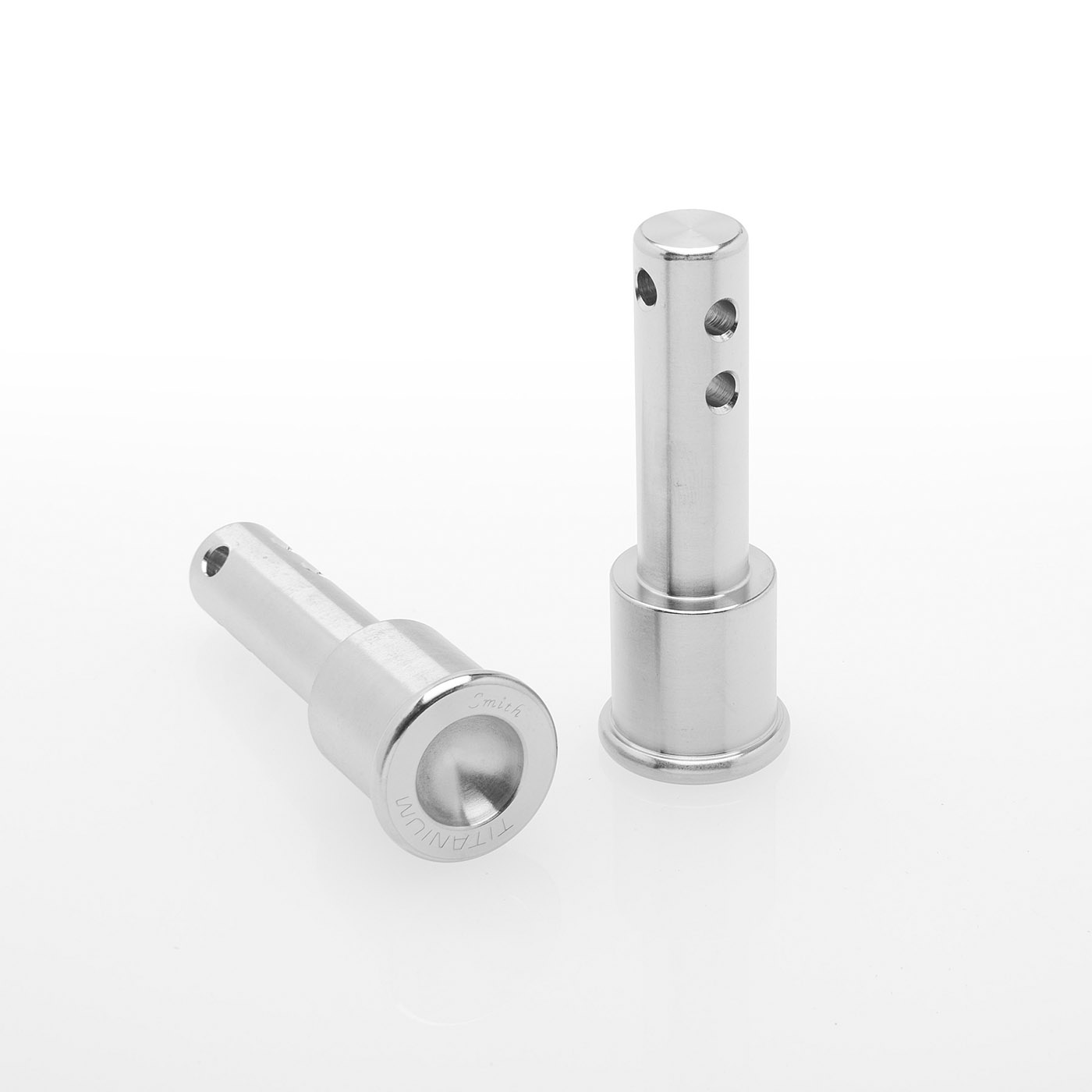 Shock Pin for Late Models Long Shoulder : Smith Titanium