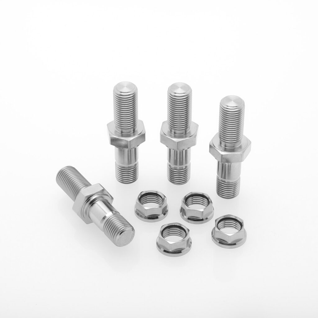 Sprint Car Shock Stud Kit for Threaded Spuds : Smith Titanium