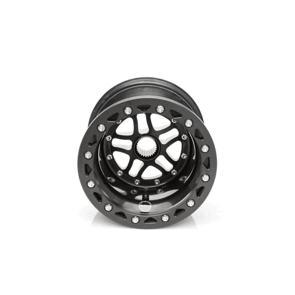 10" Micro Sprint Splined Left Rear Wheel : Smith Titanium