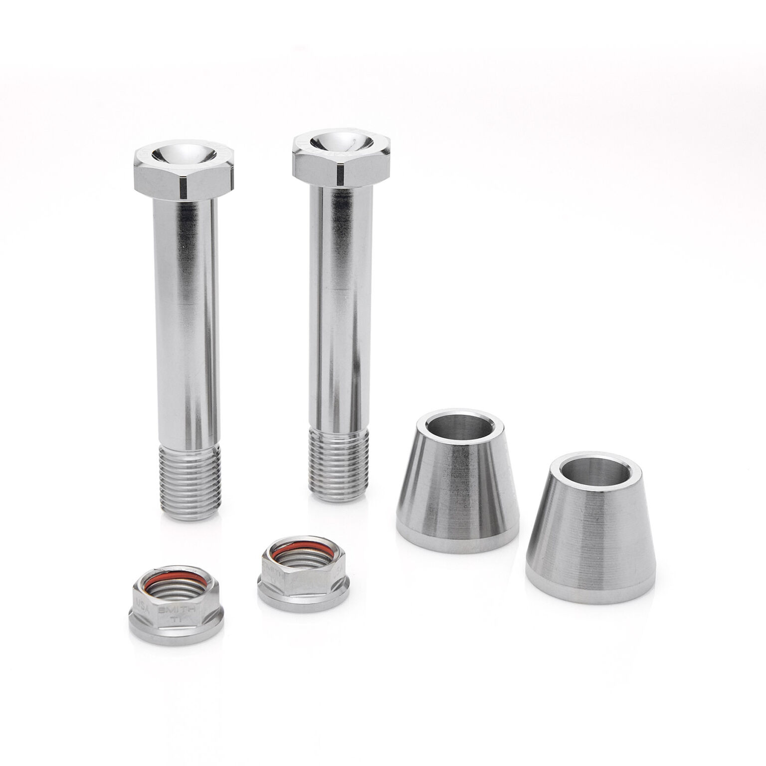 Rear Arm Shock Bolt Kit : Smith Titanium