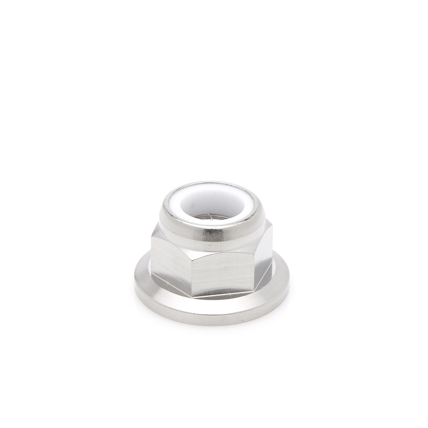 M10 x 1.25mm Titanium Flanged Locking Nut : Smith Titanium