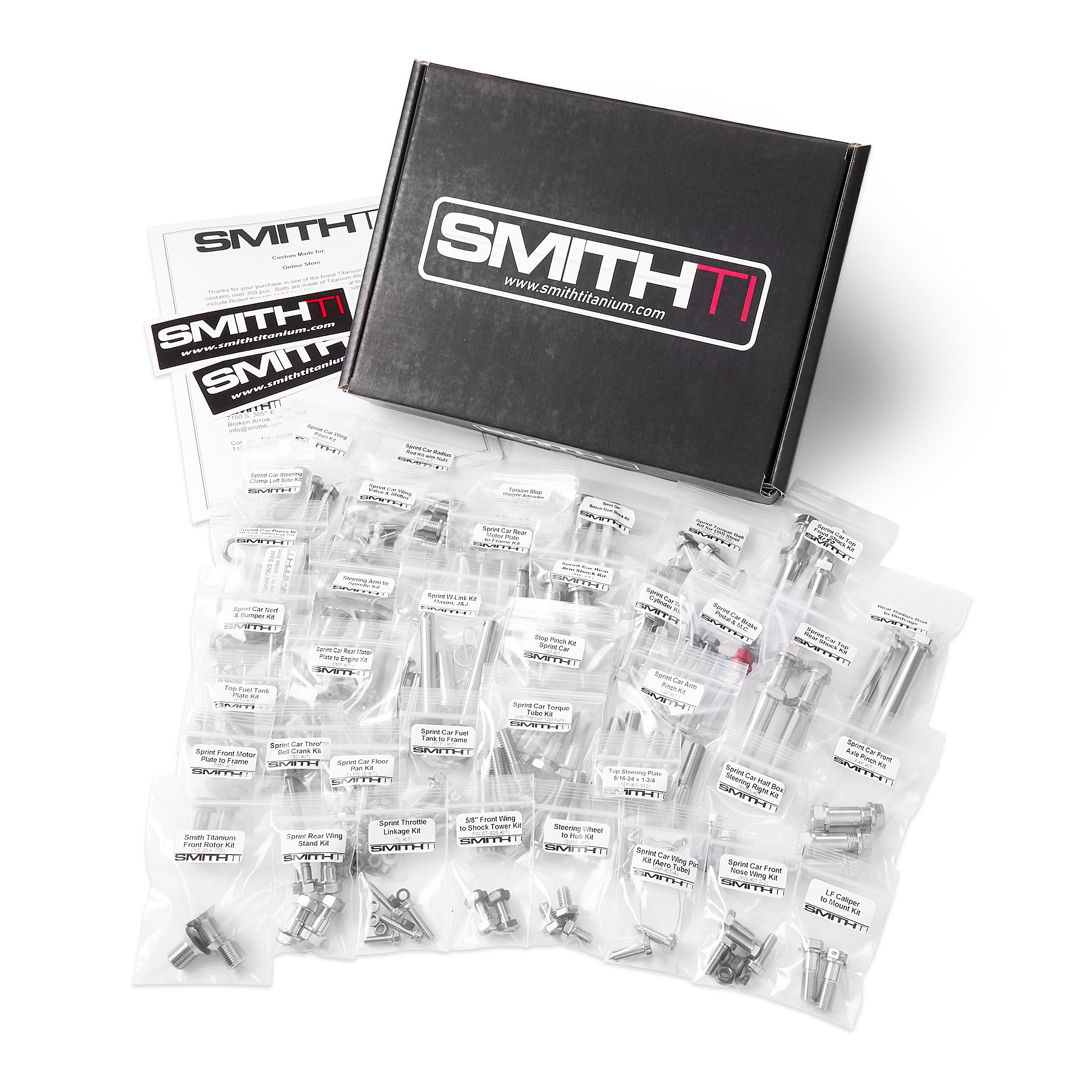Titanium Bolt Kit for Micro Sprint Chassis : Smith Titanium