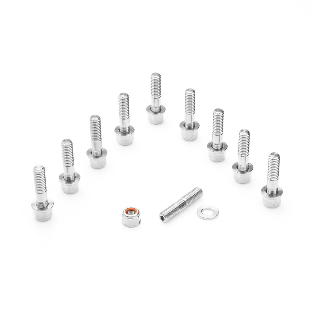 DMI Midget Rear Housing Side Bell Stud Kit : Smith Titanium